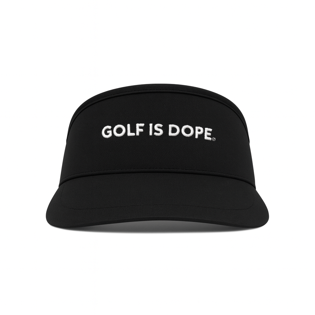 Golf Is Dope TM Black Tour Visor – Trap Golf