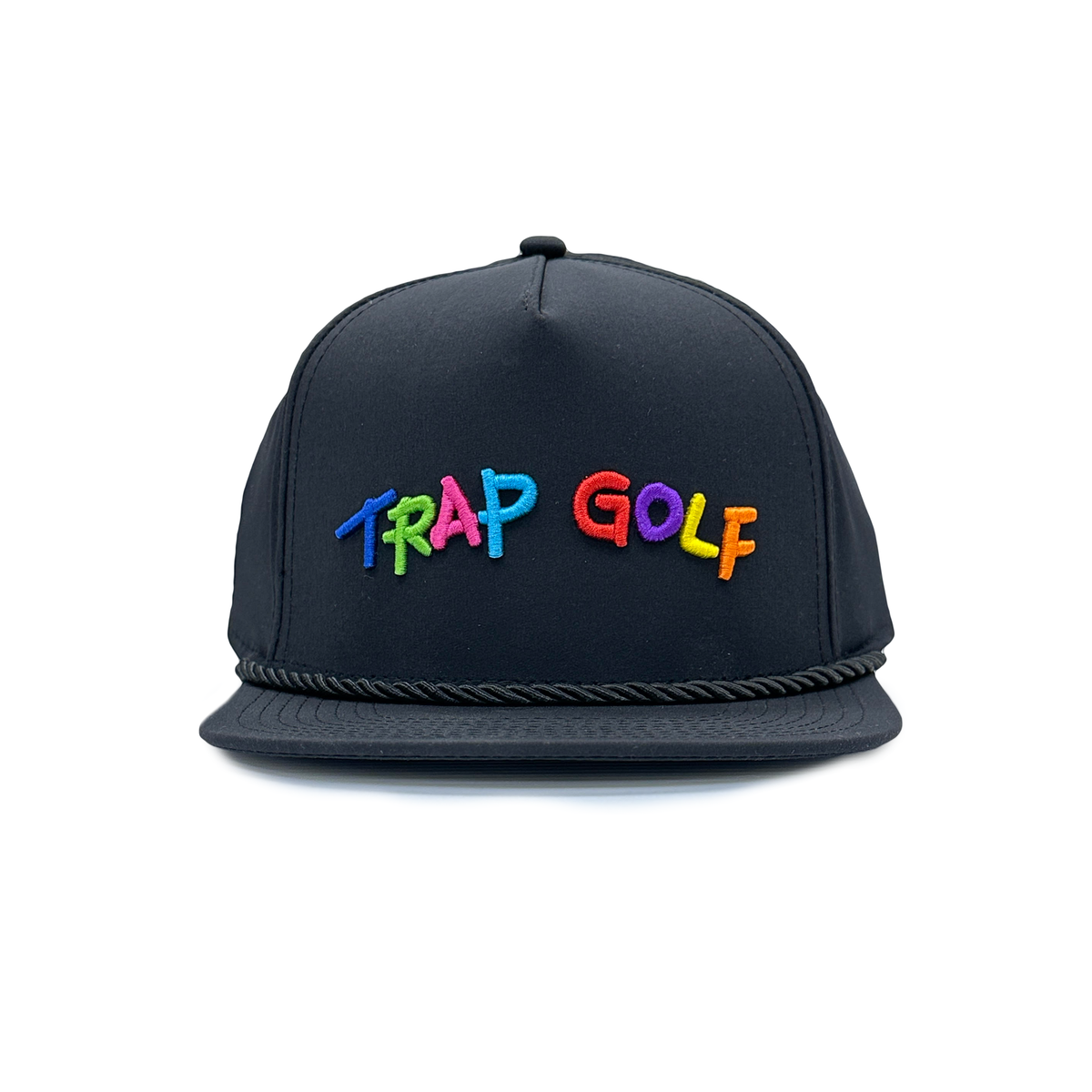 Black Trappy Colors Rope Hat – Trap Golf