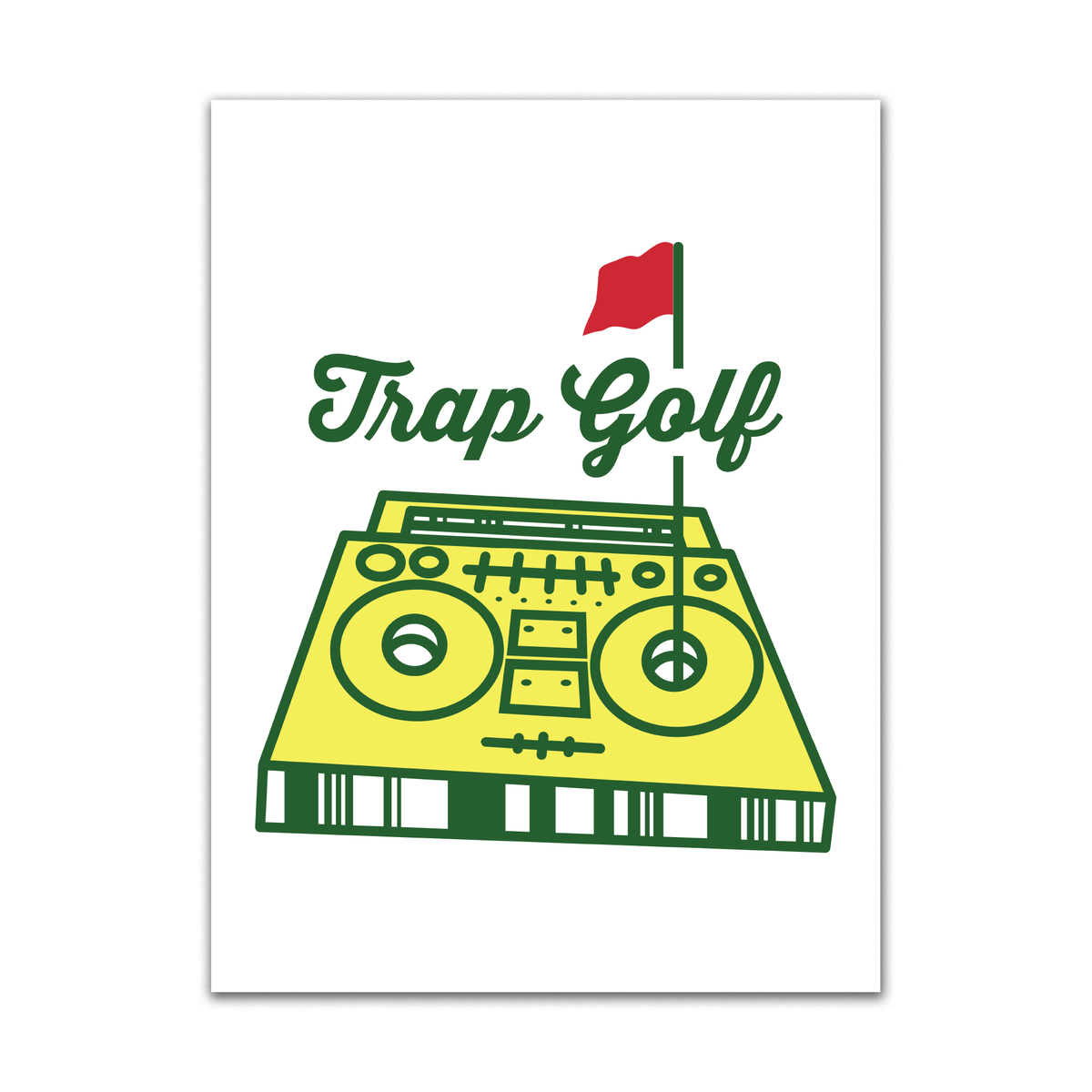 Trap Golf Boom Box Poster