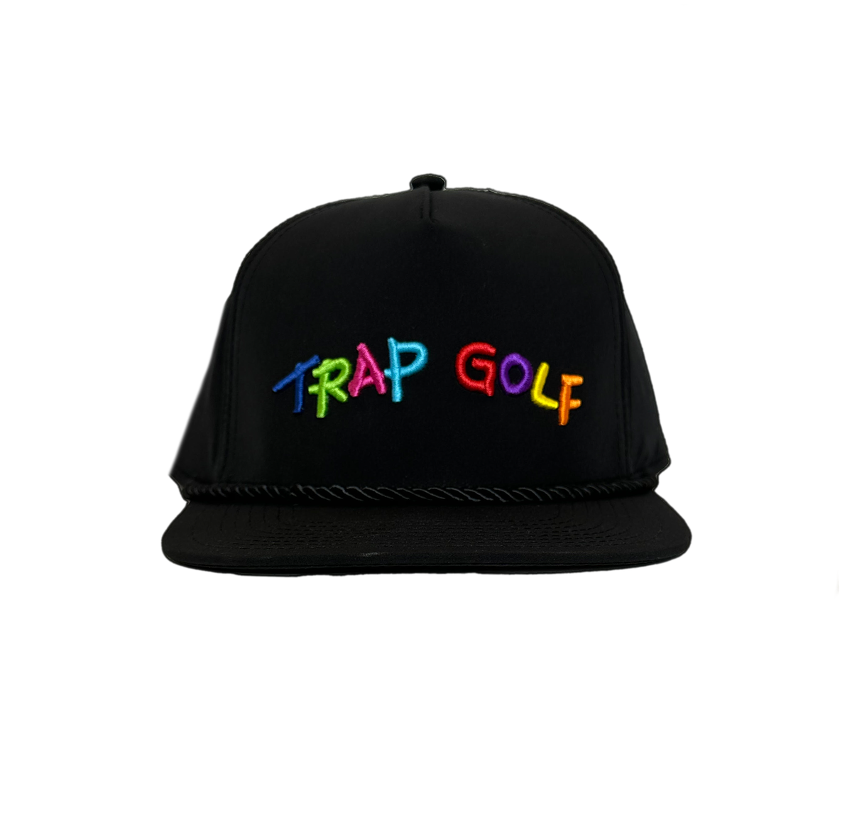 Black Trappy Colors Rope Hat – Trap Golf