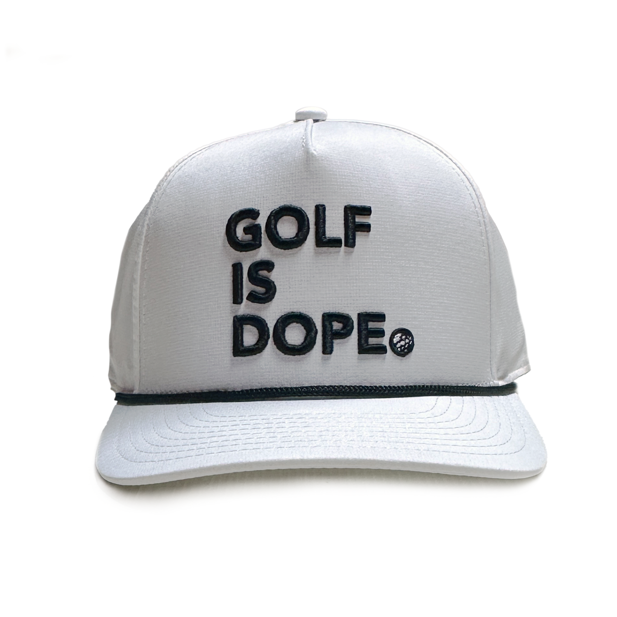 White Golf Is Dope Rope Hat Lite – Trap Golf