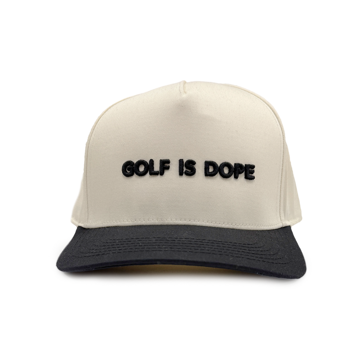 Golf Is Dope One Liner - Black/Cream – Trap Golf