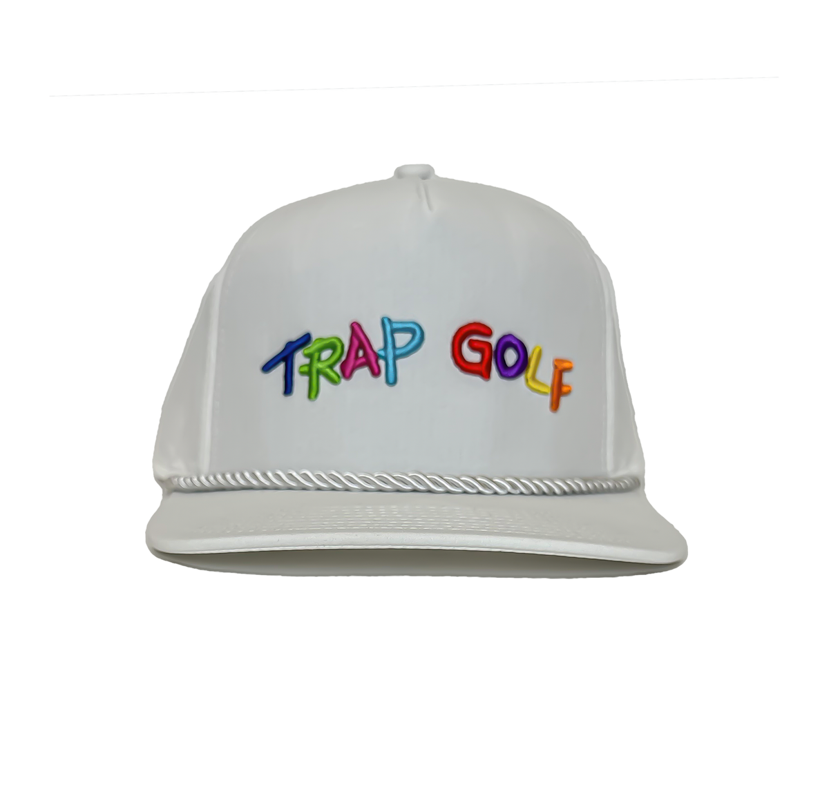 White Trappy Color Rope Hat – Trap Golf